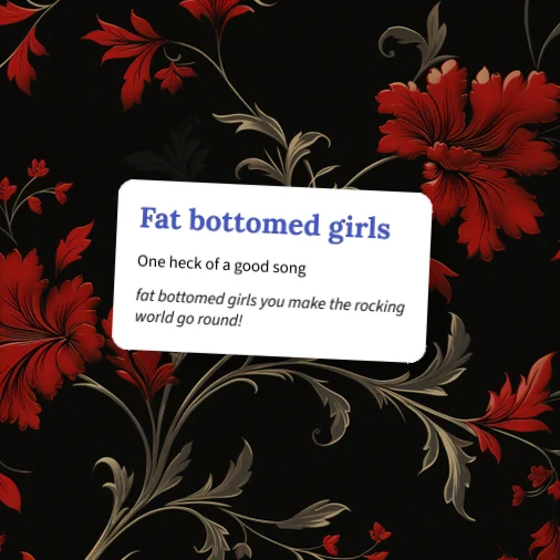 Urban Dictionary: fat bottom girls