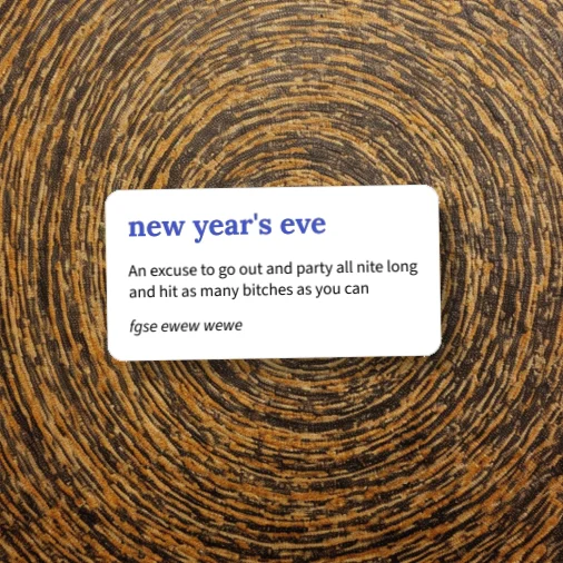 Urban Dictionary: new year