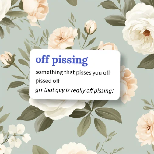 Urban Dictionary: off-pissing
