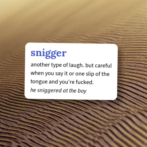 Urban Dictionary: snigger