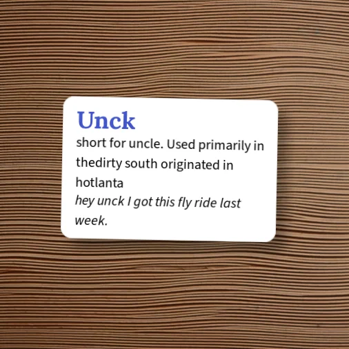 Urban Dictionary: uncke