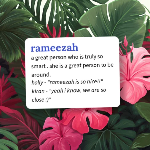 Urban Dictionary: rameezah