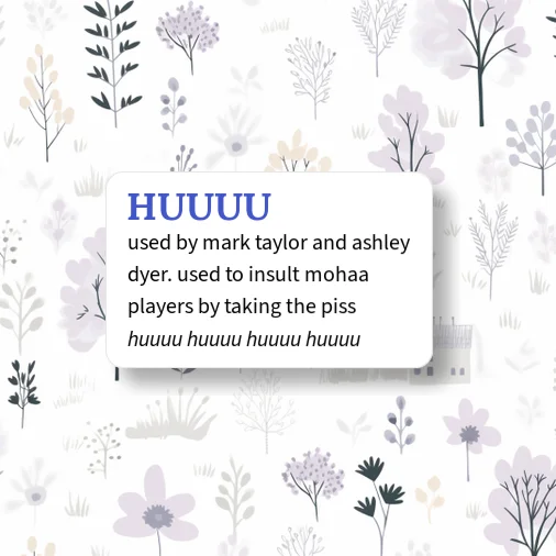 Urban Dictionary: HUUUU
