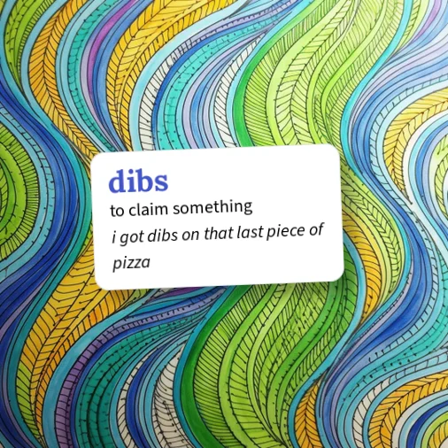 Urban Dictionary: dibs