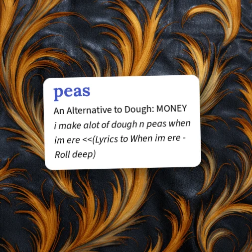 Urban Dictionary: peas