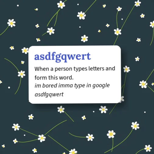 Urban Dictionary: asdfgqwert