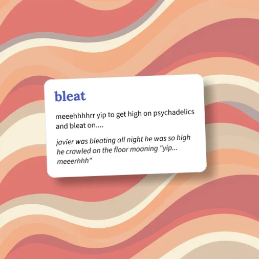 Urban Dictionary: bleate