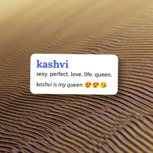Urban Dictionary: Kashvie