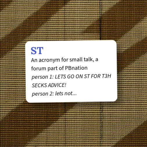 Urban Dictionary: ST