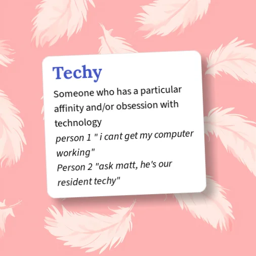 Urban Dictionary: Techy