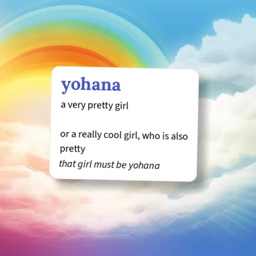 Urban Dictionary: yohana