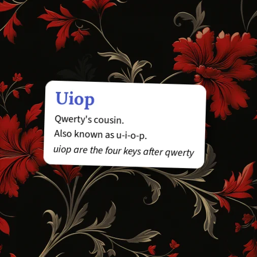 Urban Dictionary: Uiop
