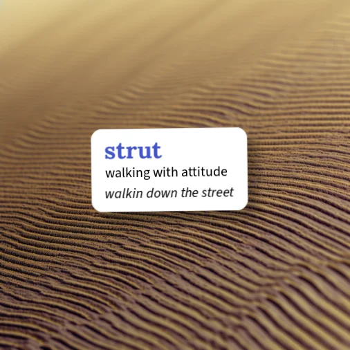 Urban Dictionary: strut