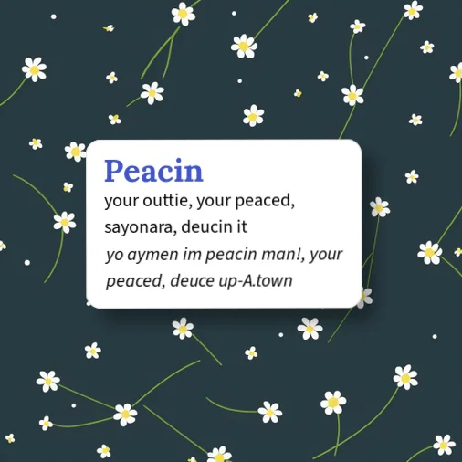 Urban Dictionary: Peacin