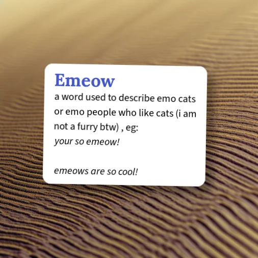 Urban Dictionary: emeow